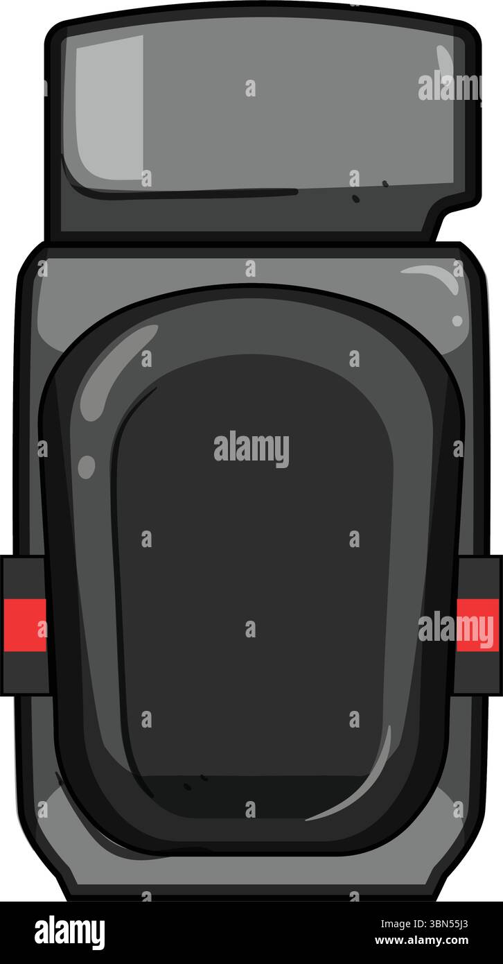 flexibility knee pads cartoon vector illustration Stock Vector Image ...