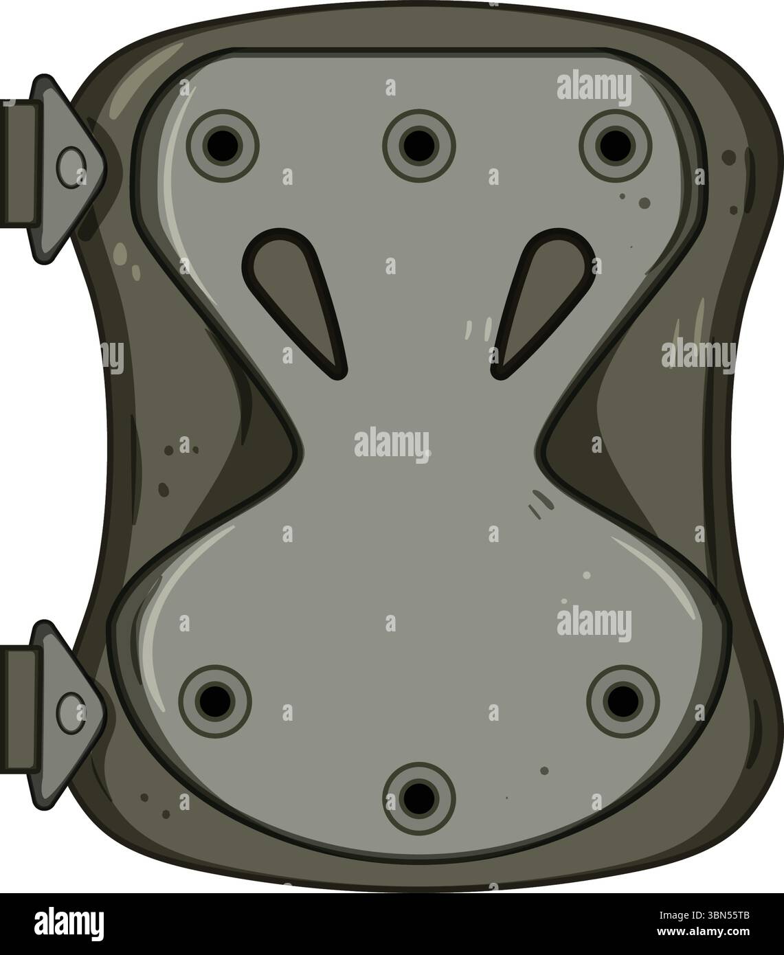 breathable knee pads cartoon vector illustration Stock Vector Image ...