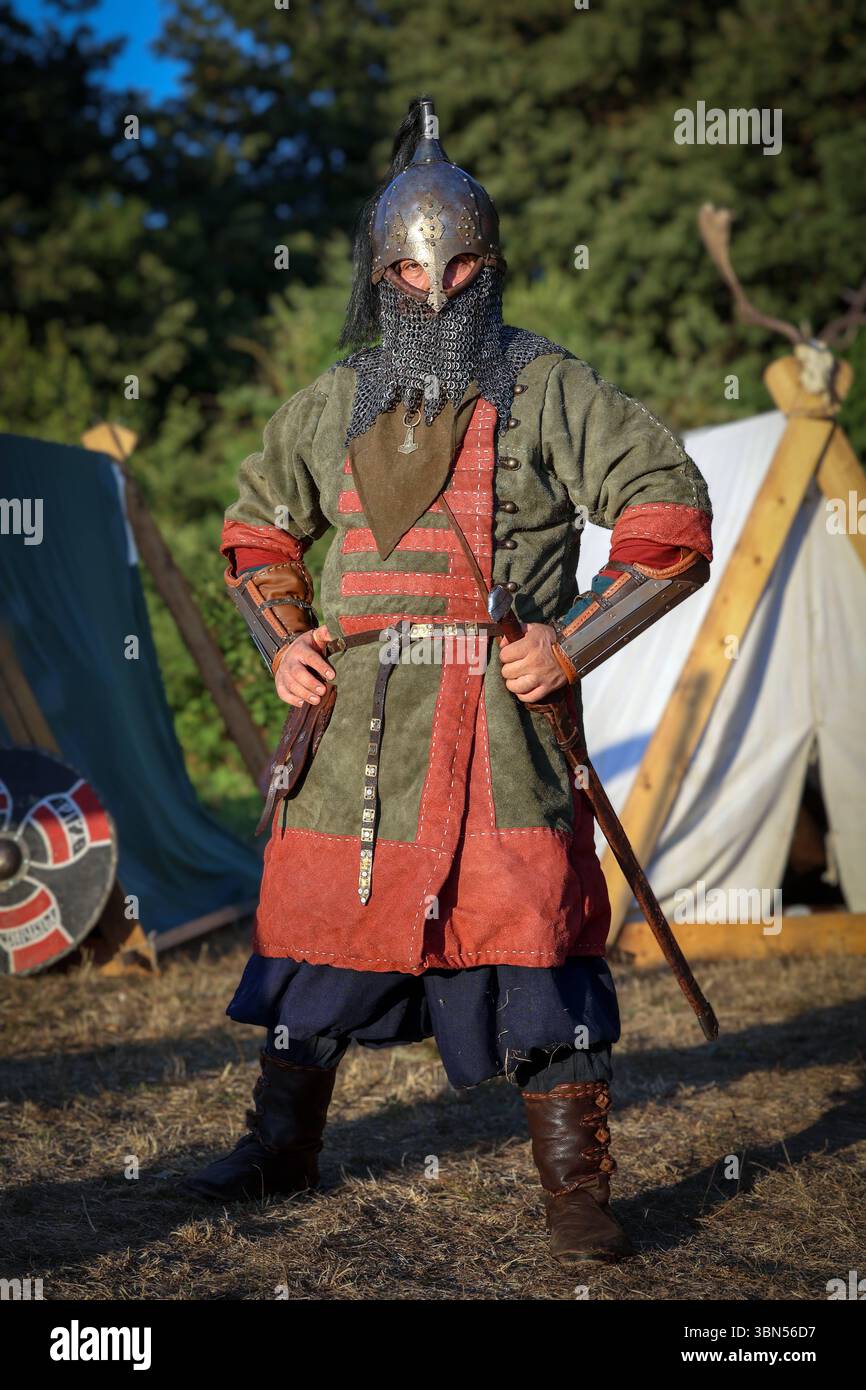 Drakkar Viking Fest, historical Viking reenactment. Ladispoli RM, Italy ...