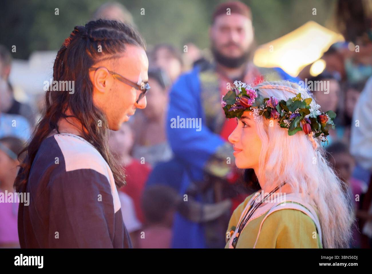 Drakkar Viking Fest, historical Viking reenactment. Ladispoli RM, Italy ...