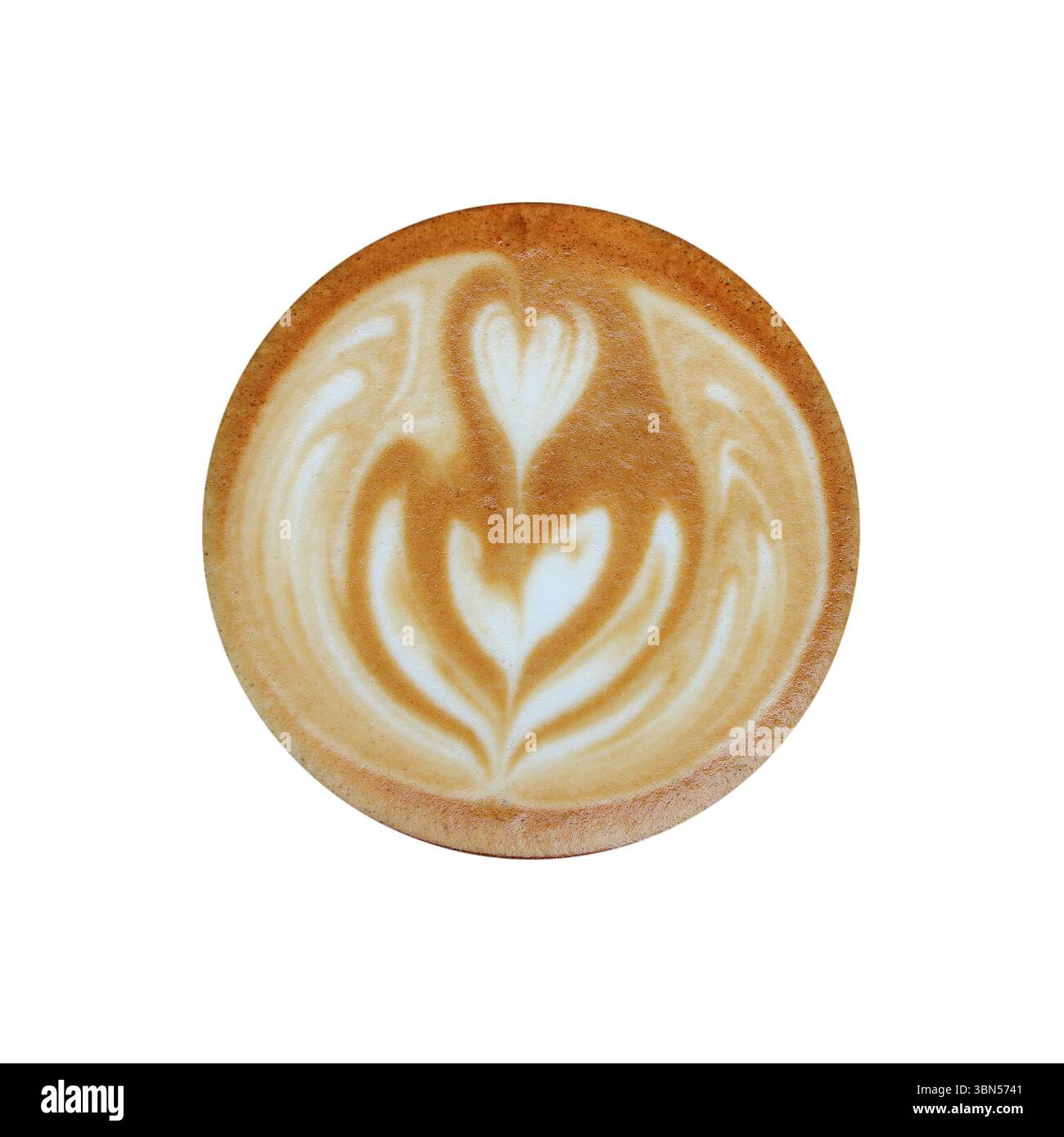 Top view latte art Cut Out Stock Images & Pictures - Alamy