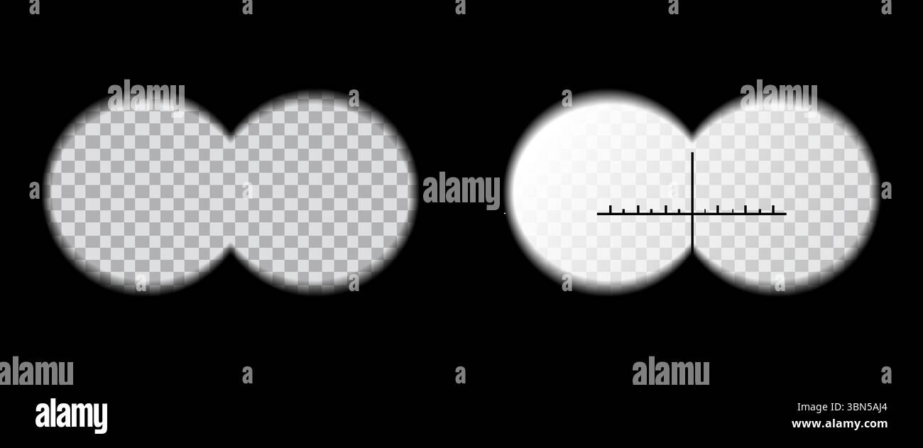 Binocular view frame scope look shape military target. Binocular ...