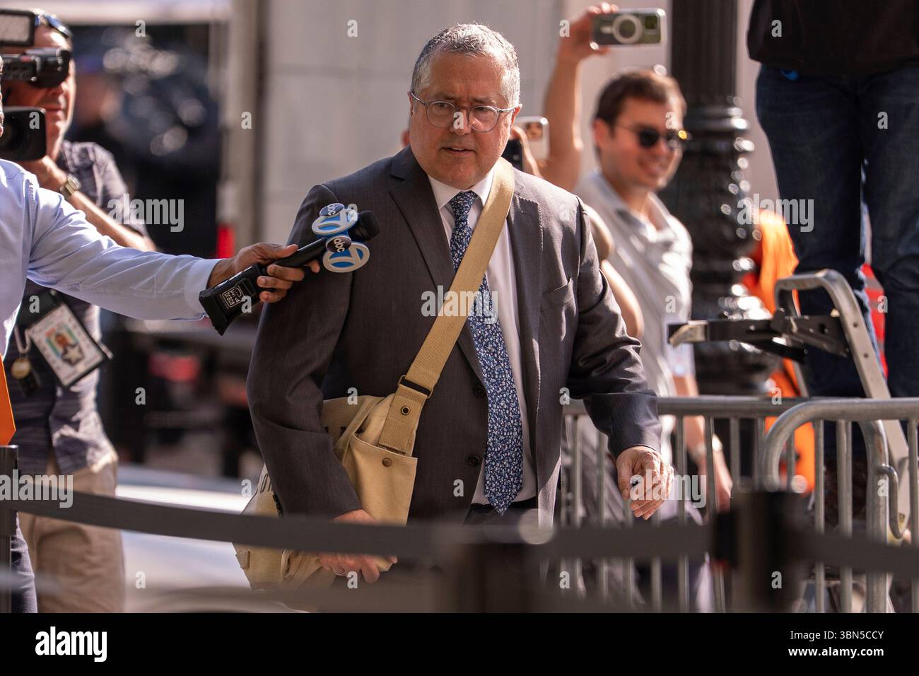Marc Agnifilo, defense attorney for Sean Combs, arrives at court on ...