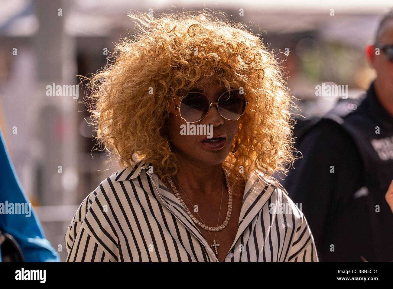 Janice Combs, mother of Sean Combs, arrives at court on Monday, June 30 ...