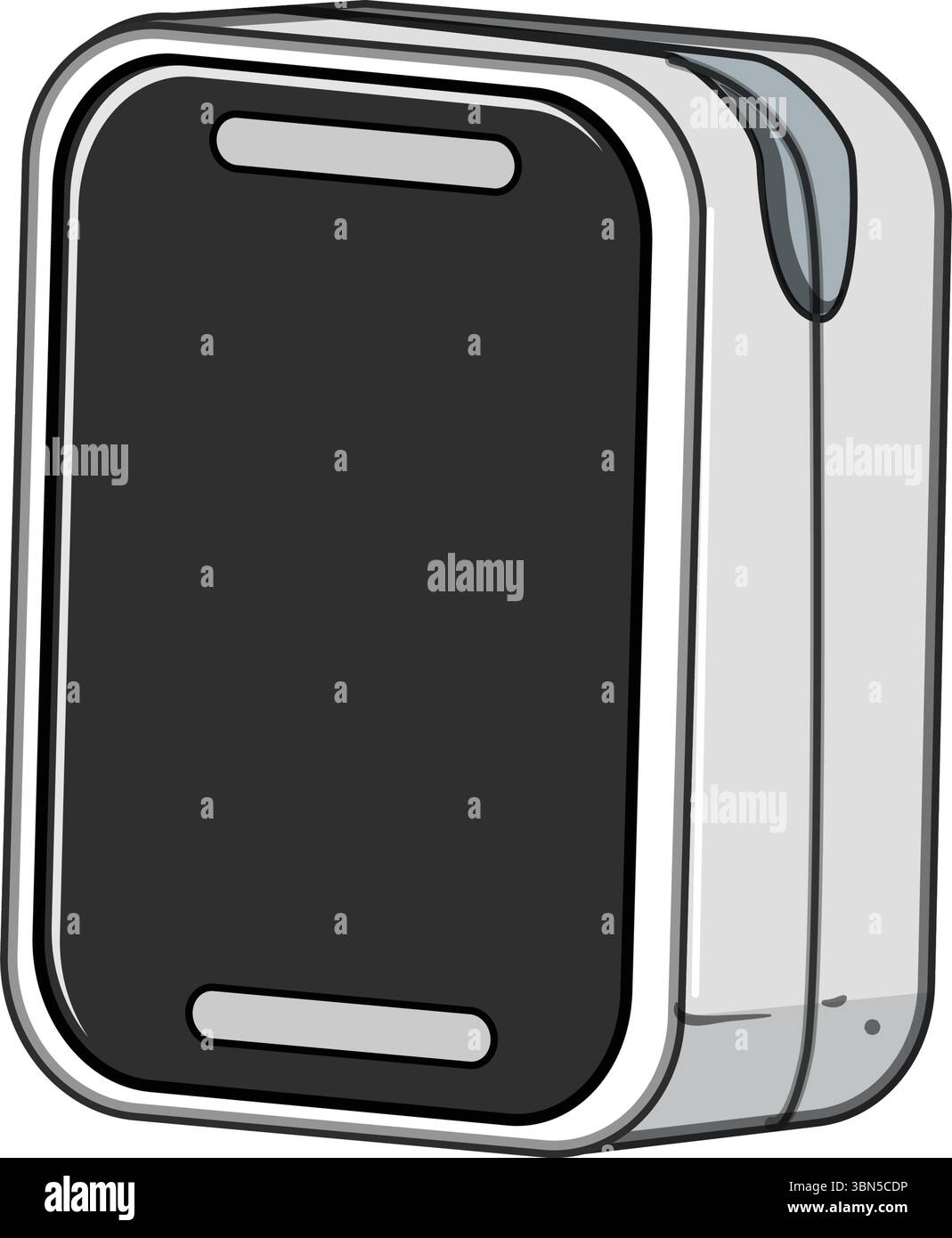 display oxygen fingertip monitor cartoon vector illustration Stock ...