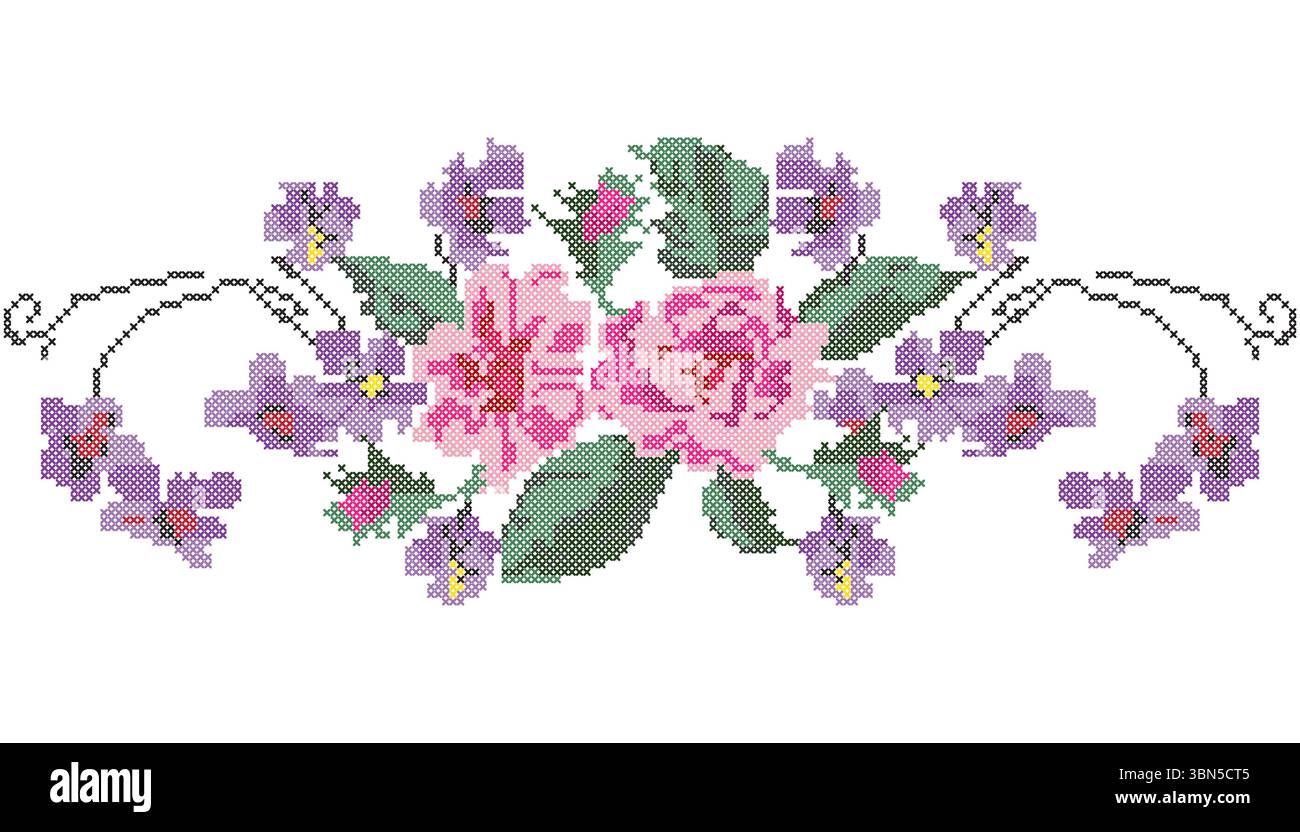 Ukrainian cross stitch vyshyvanka Cut Out Stock Images & Pictures - Alamy