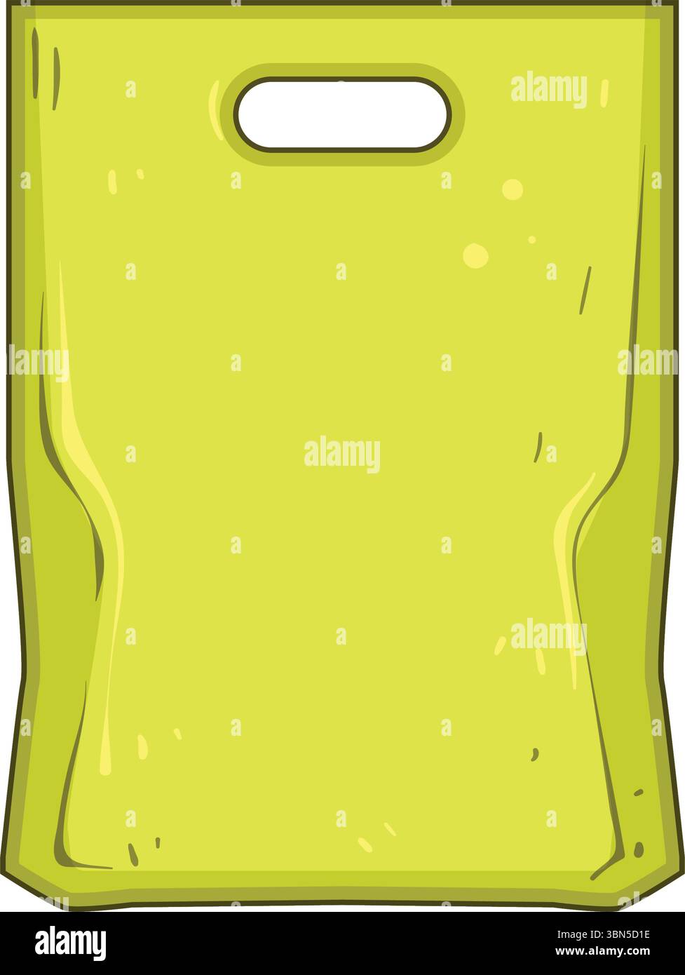 environment plastic shopping bag cartoon vector illustration Stock ...