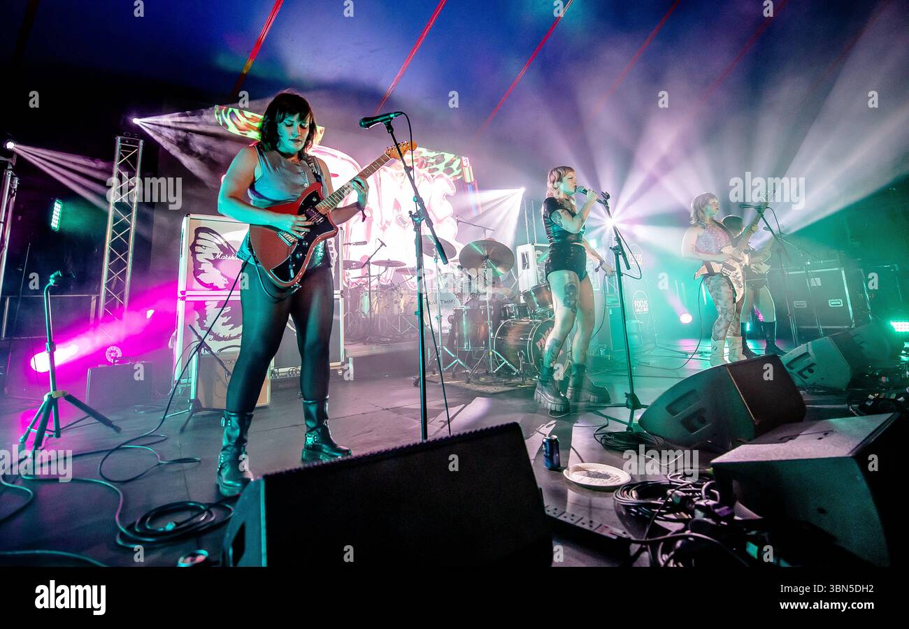 Panic Shack performing at Focus Wales on 9th May 2025 Stock Photo - Alamy
