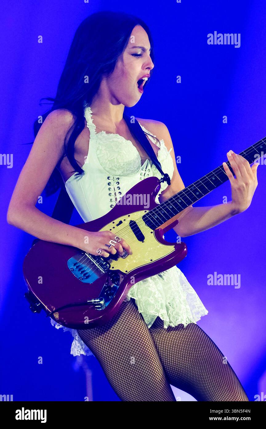 Olivia Rodrigo live auf dem Glastonbury Festival 2025 auf der Worthy ...