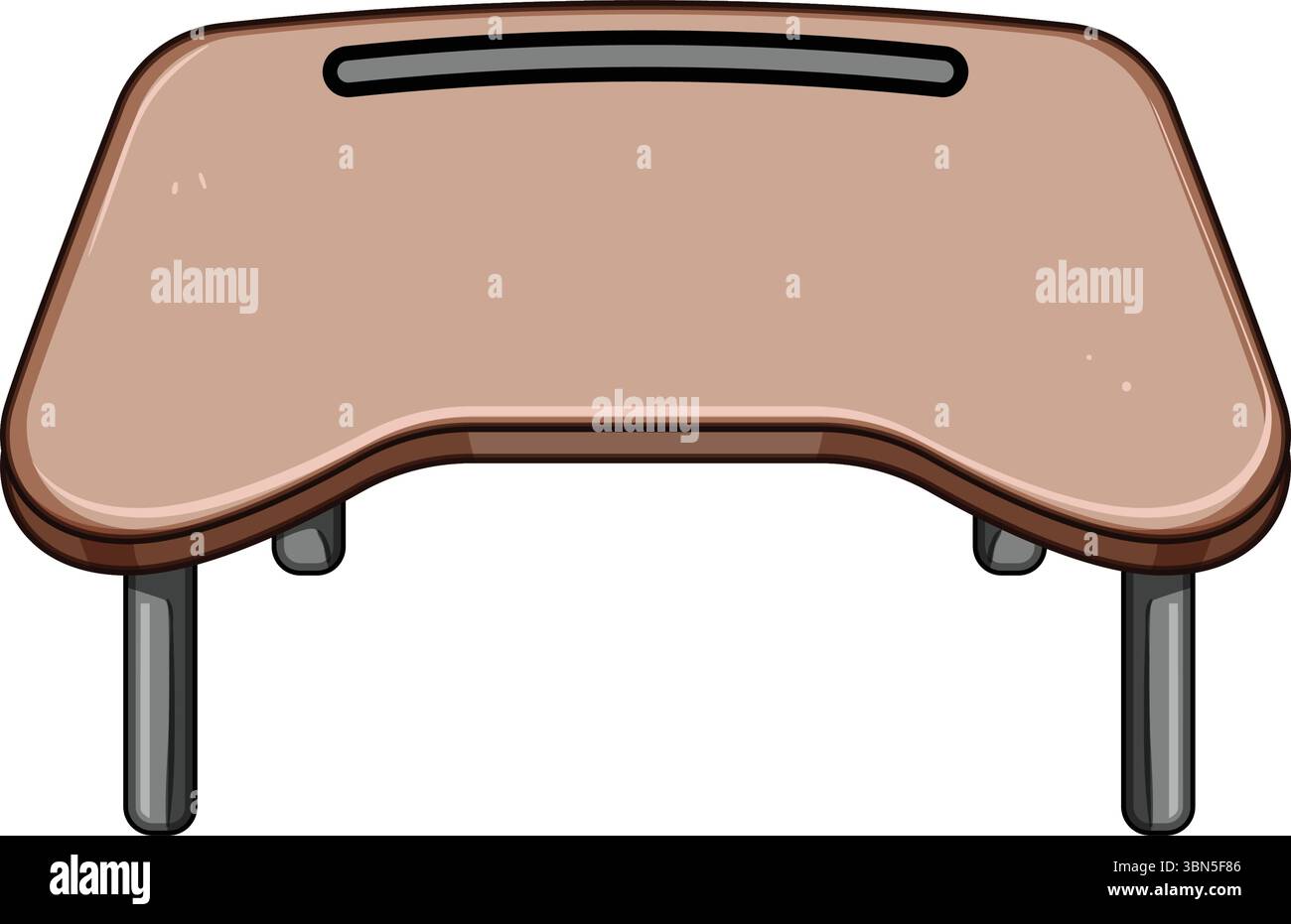 indoor portable lap desk cartoon vector illustration Stock Vector Image ...