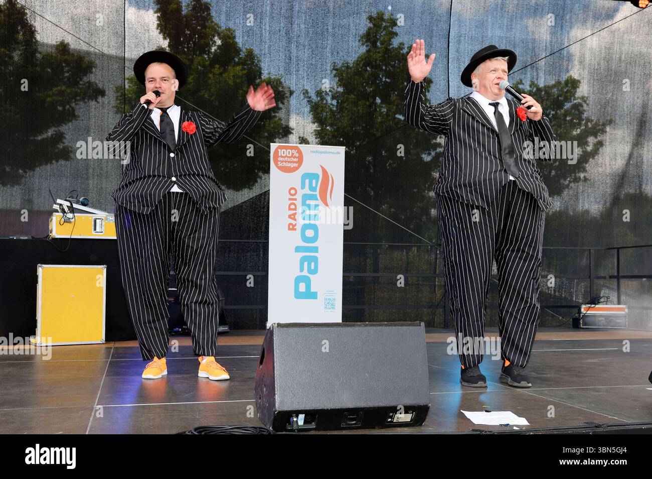 Andreas Thomas und Heiko Harig beim großen Lausitzer Schlager-Sommer ...