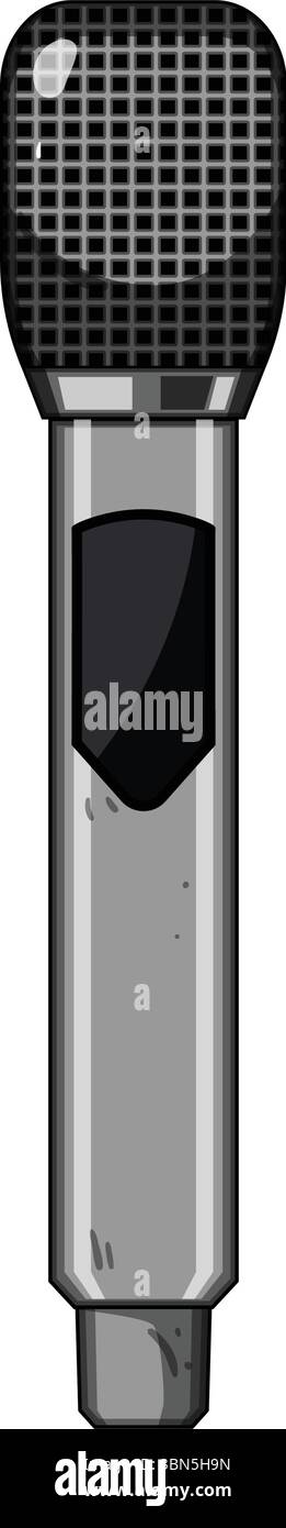 condenser radio microphone cartoon vector illustration Stock Vector ...