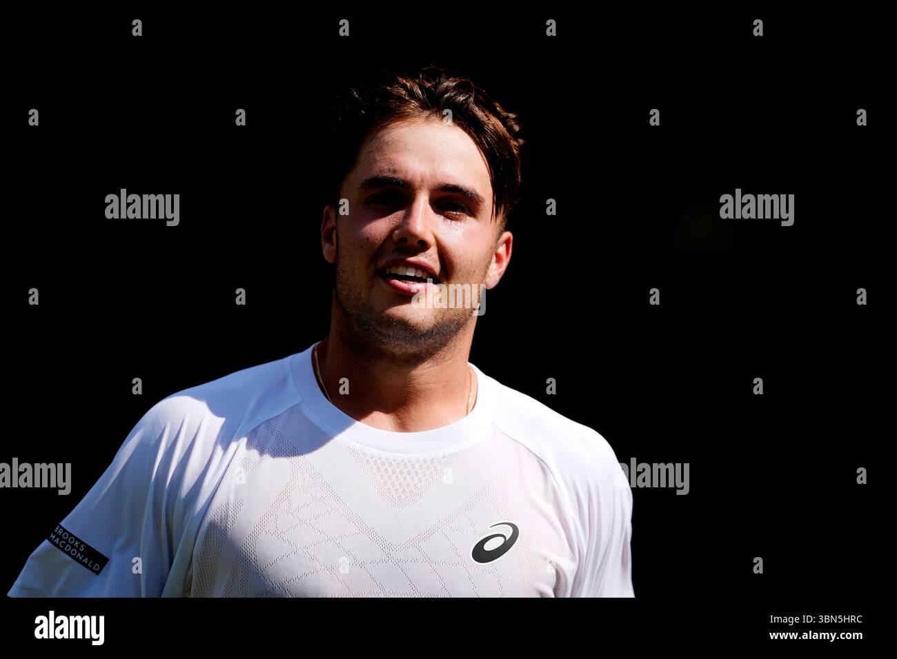 Arthur Fery celebrates winning his match against Alexei Popyrin on day ...