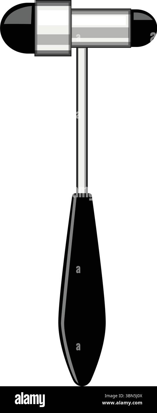 diagnostic reflex hammer cartoon vector illustration Stock Vector Image ...