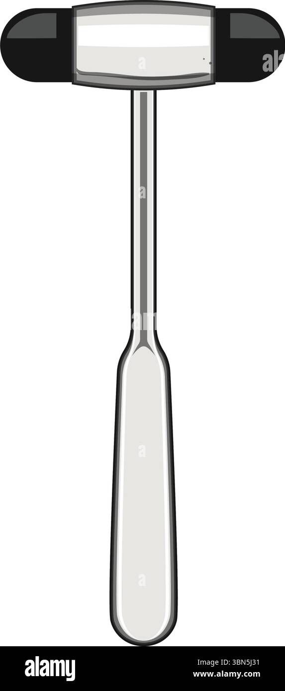 medical reflex hammer cartoon vector illustration Stock Vector Image ...