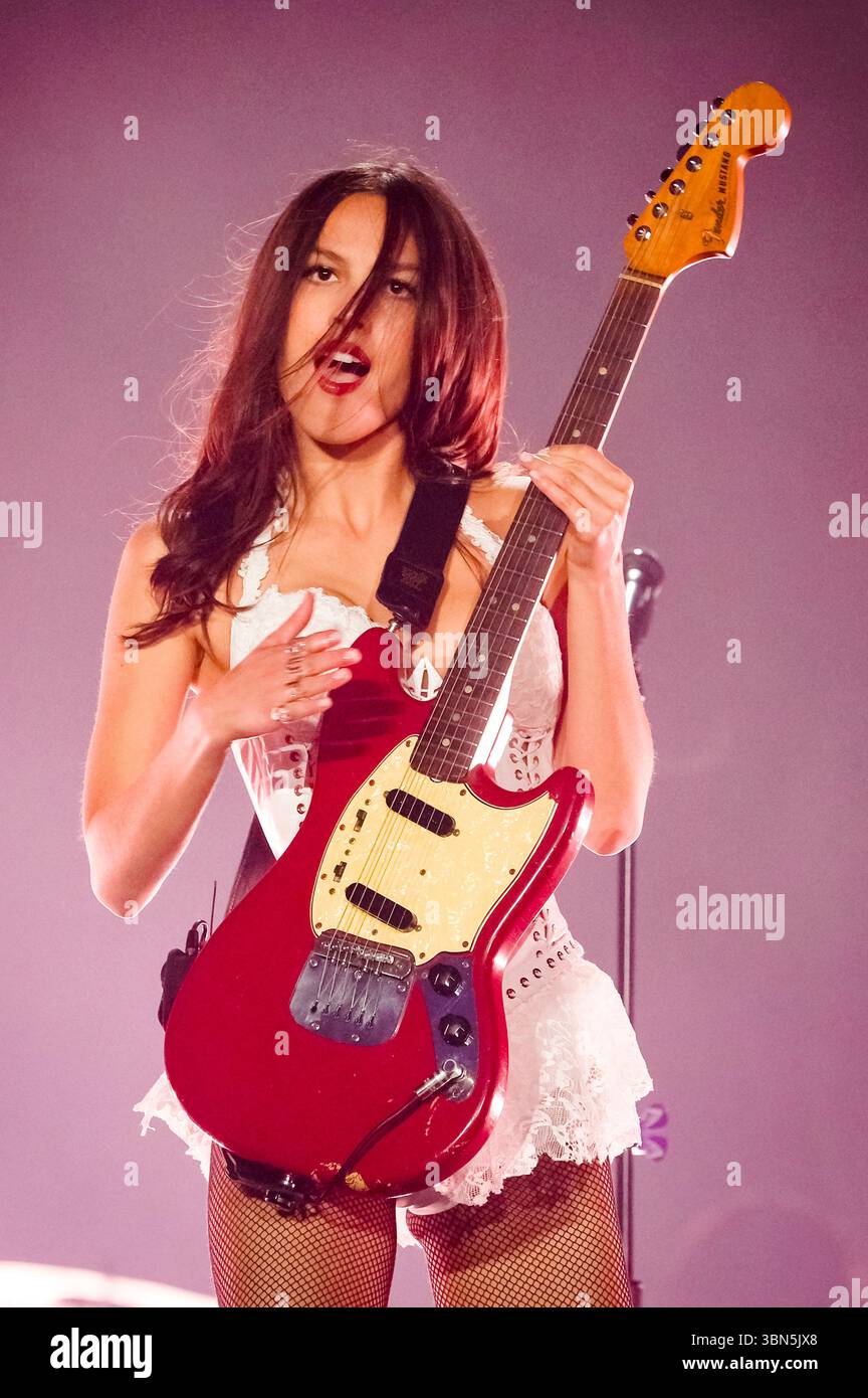 Olivia Rodrigo live auf dem Glastonbury Festival 2025 auf der Worthy ...