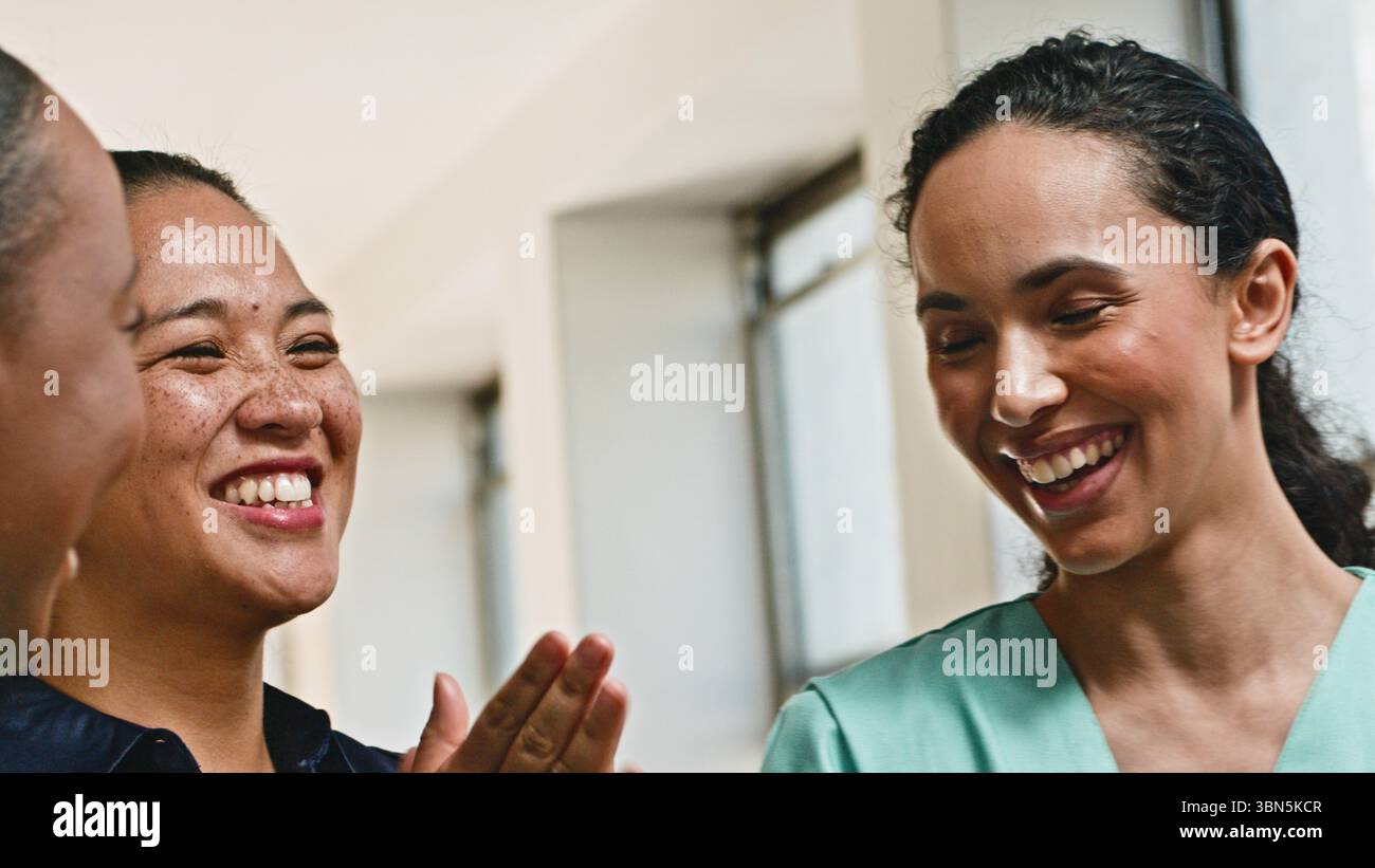 Positive interaction professionals sharing hi-res stock photography and ...