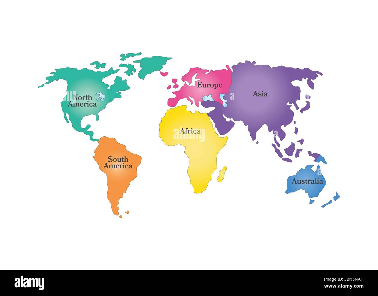 Europe map countries highlighted hi-res stock photography and images - Alamy