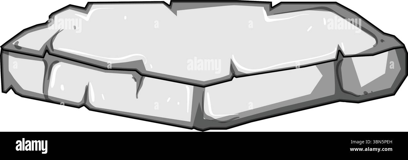 lime stone platform cartoon vector illustration Stock Vector Image ...