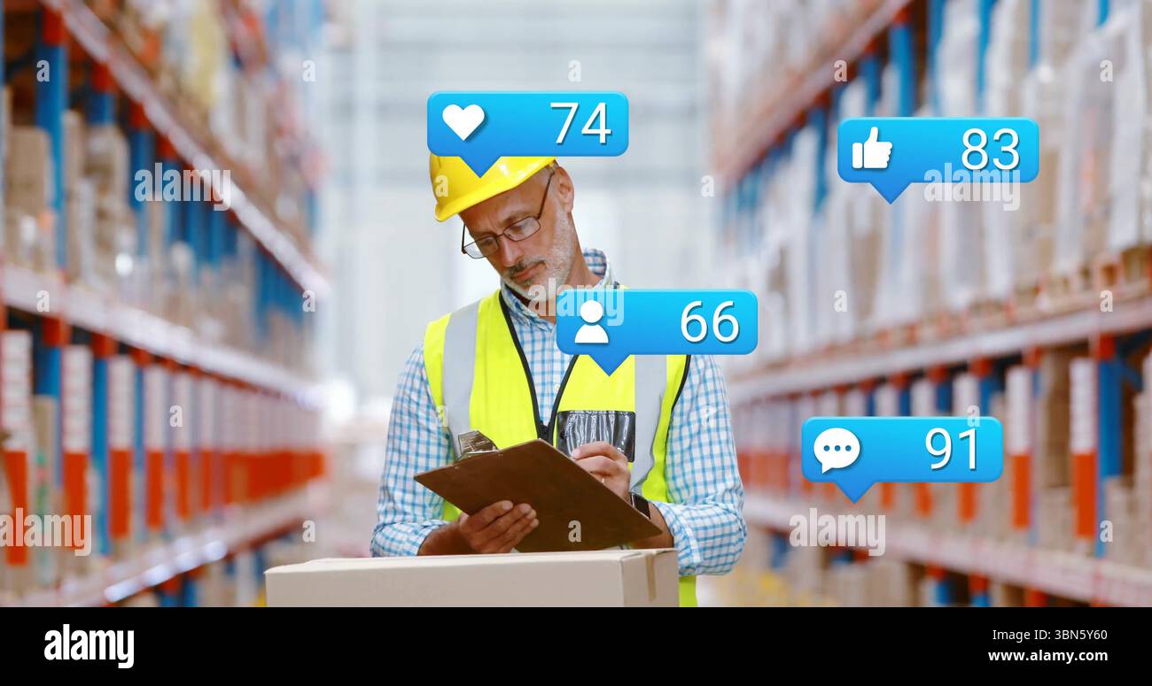 Inspecting boxes warehouse staff hi-res stock photography and images ...