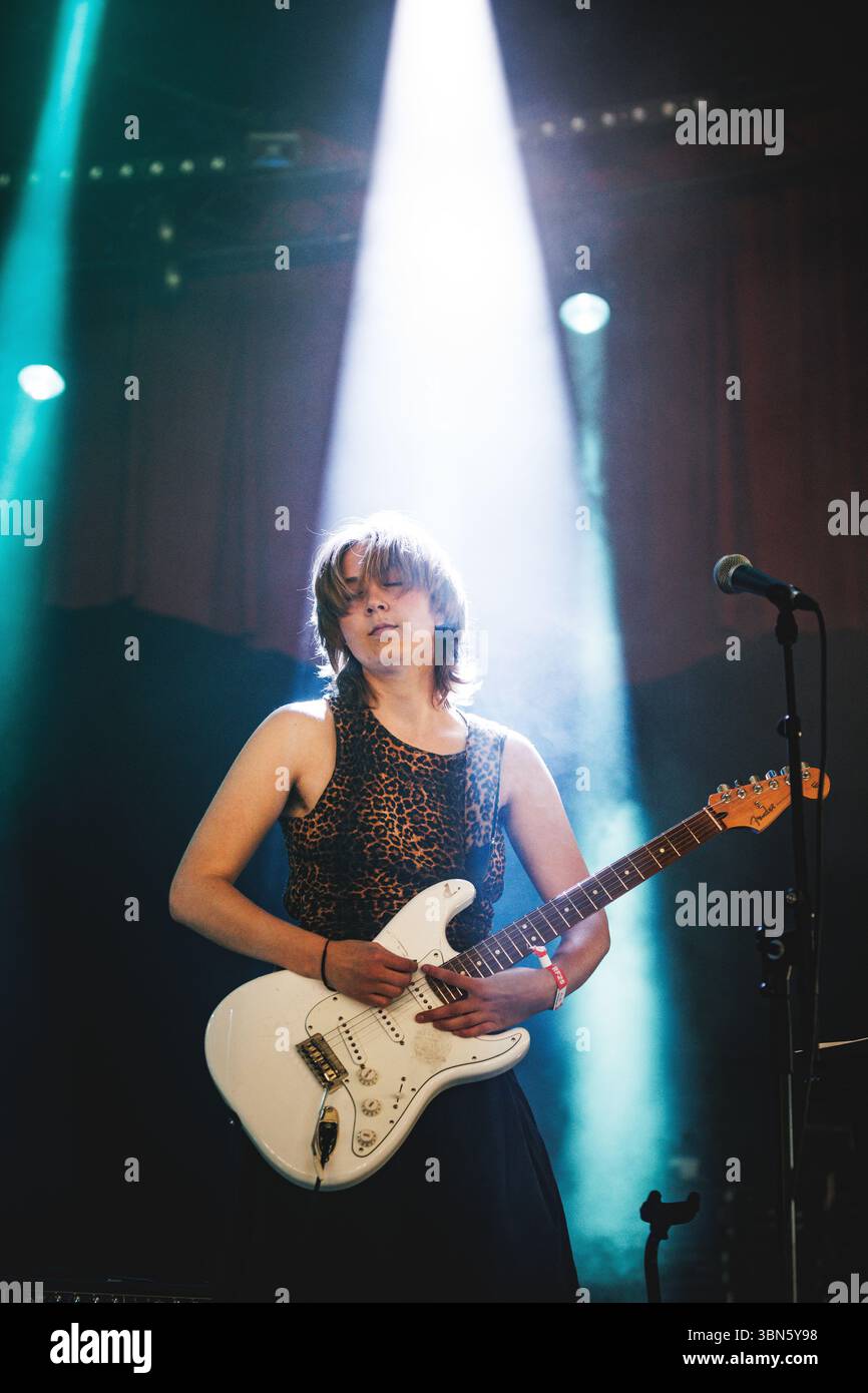 Roskilde, Denmark. 30th June, 2025. The Icelandic band Groa performs a ...