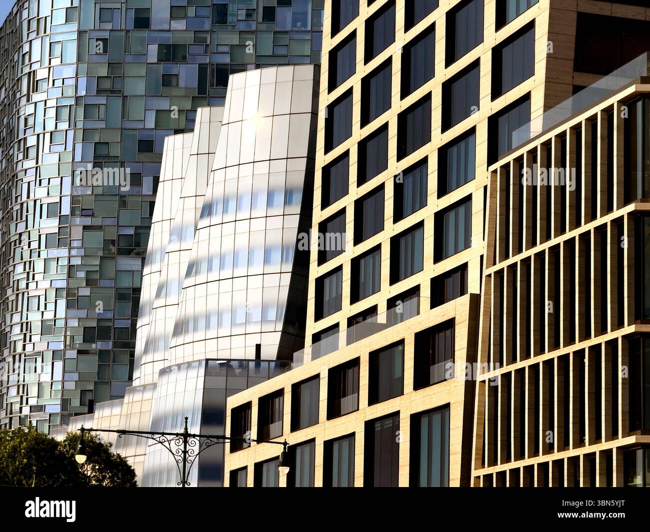 Cityscape with (from left), 100 11th Avenue residential building, IAC ...