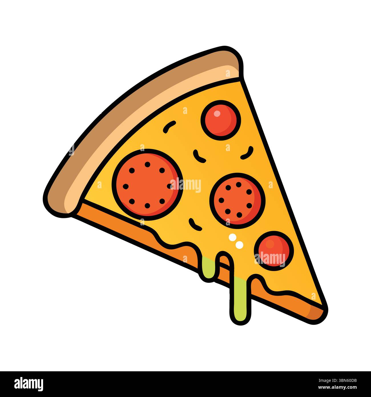 Pizza melted cheese fast Stock Vector Images - Alamy