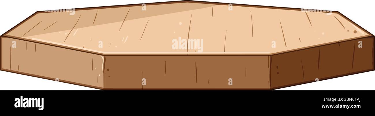 collection wood platform cartoon vector illustration Stock Vector Image ...