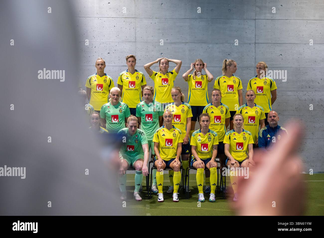 250630 The Swedish women's national football team before of a team ...