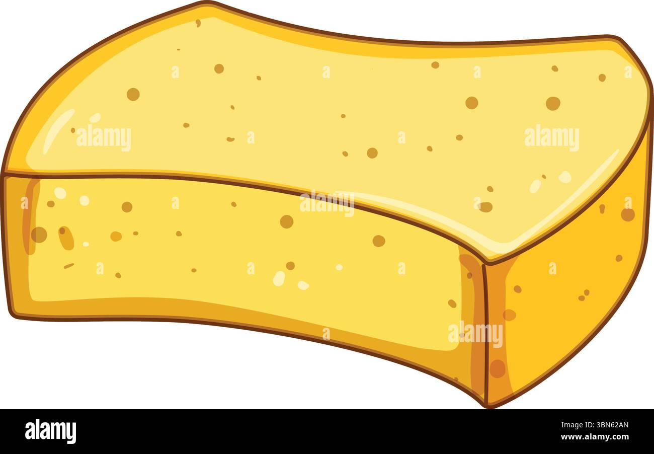 soap yellow sponge cartoon vector illustration Stock Vector Image & Art ...