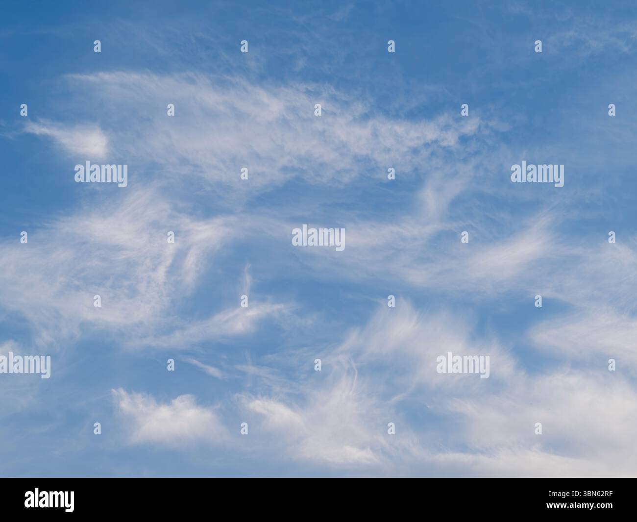 Blue sky and white clouds background for mindfulness and peace Stock ...