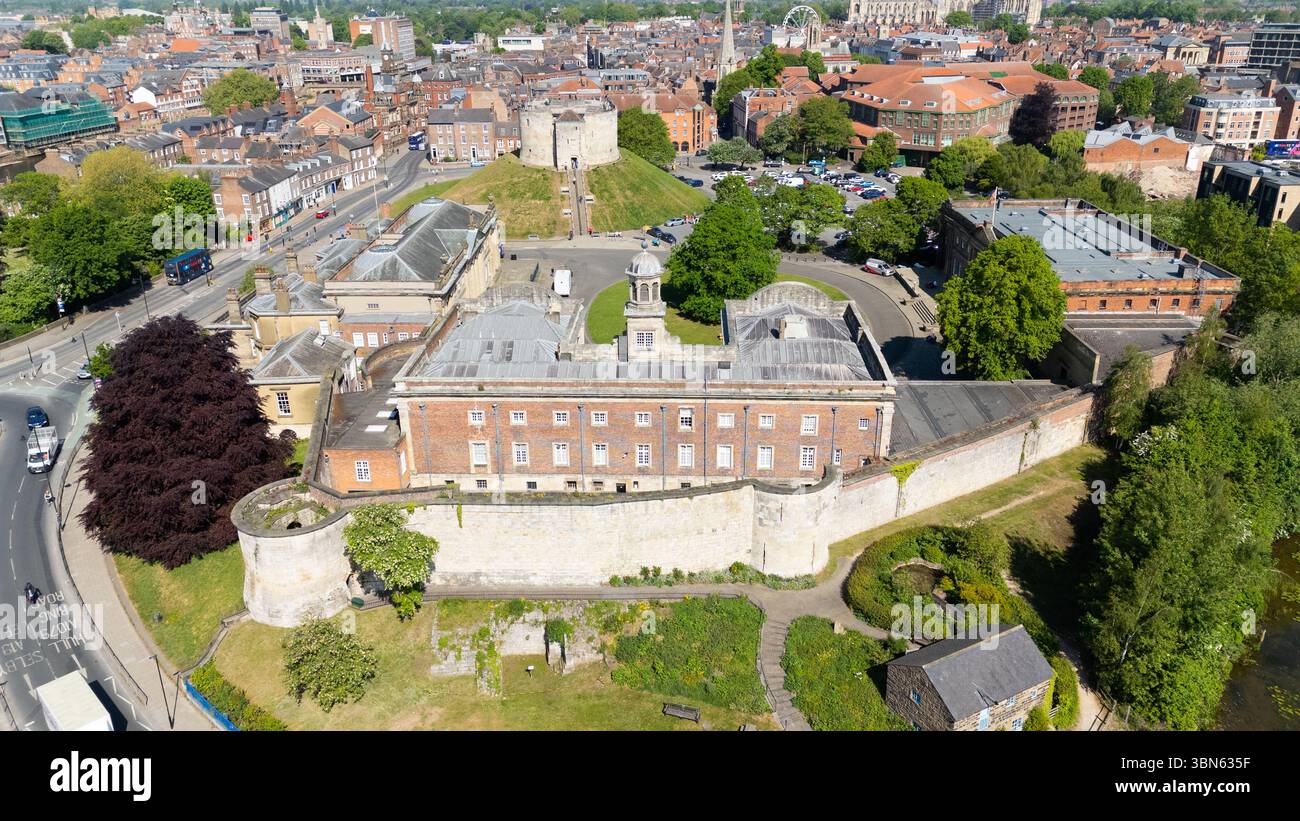 York castle aerial hi-res stock photography and images - Alamy