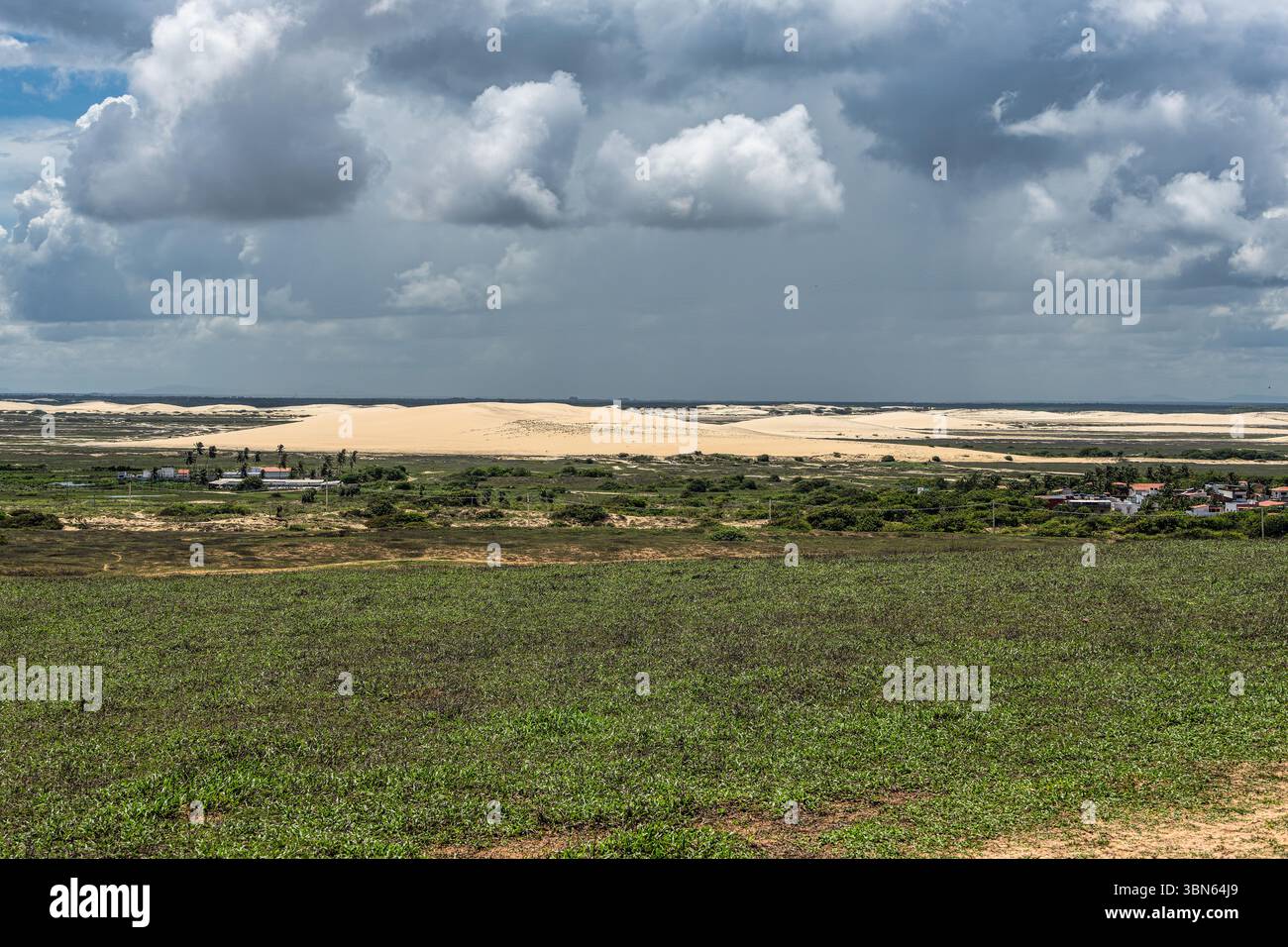 The beautiful Serrote de Jericoacoara trail along the coast and beaches ...