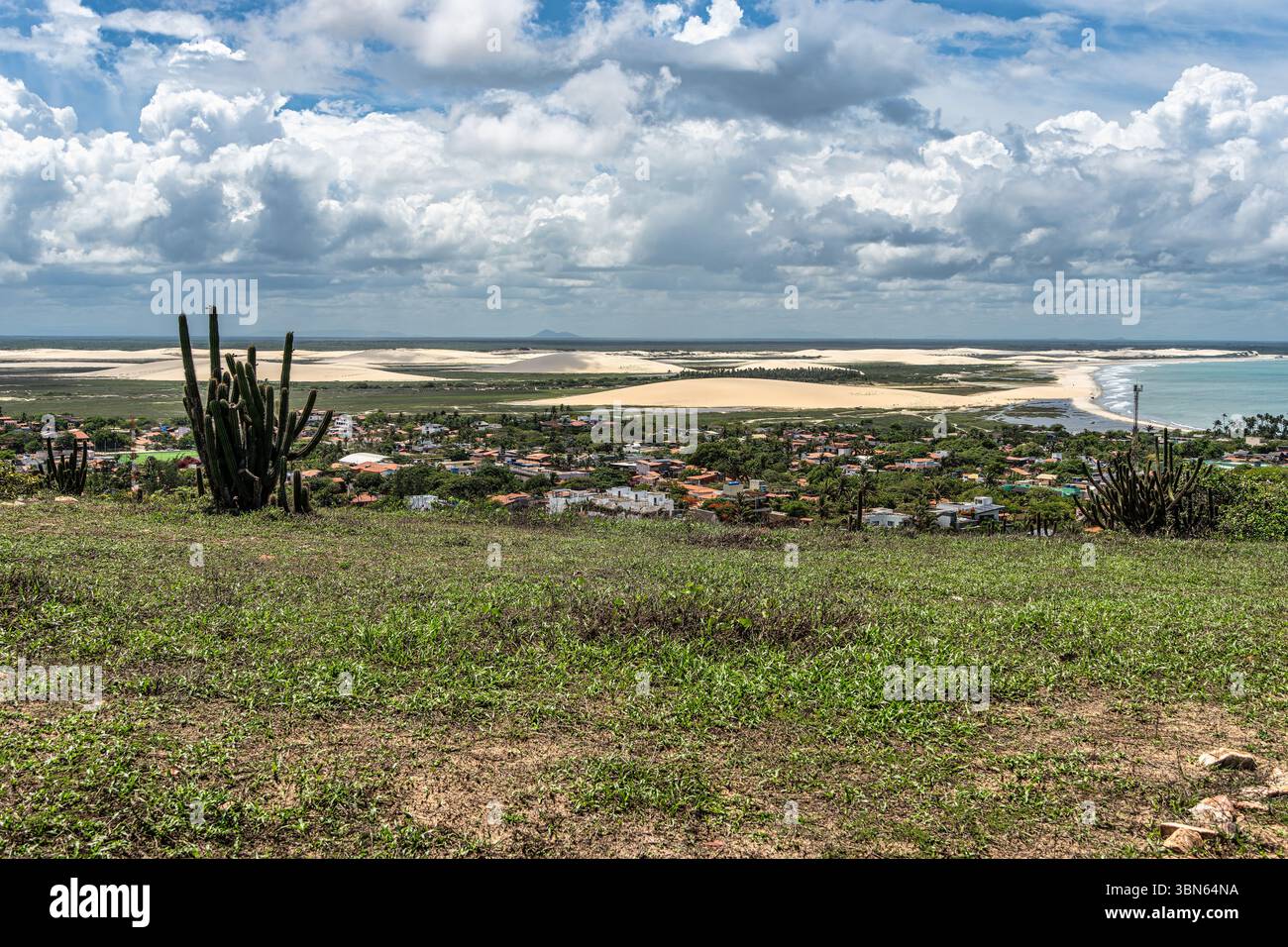 The beautiful Serrote de Jericoacoara trail along the coast and beaches ...