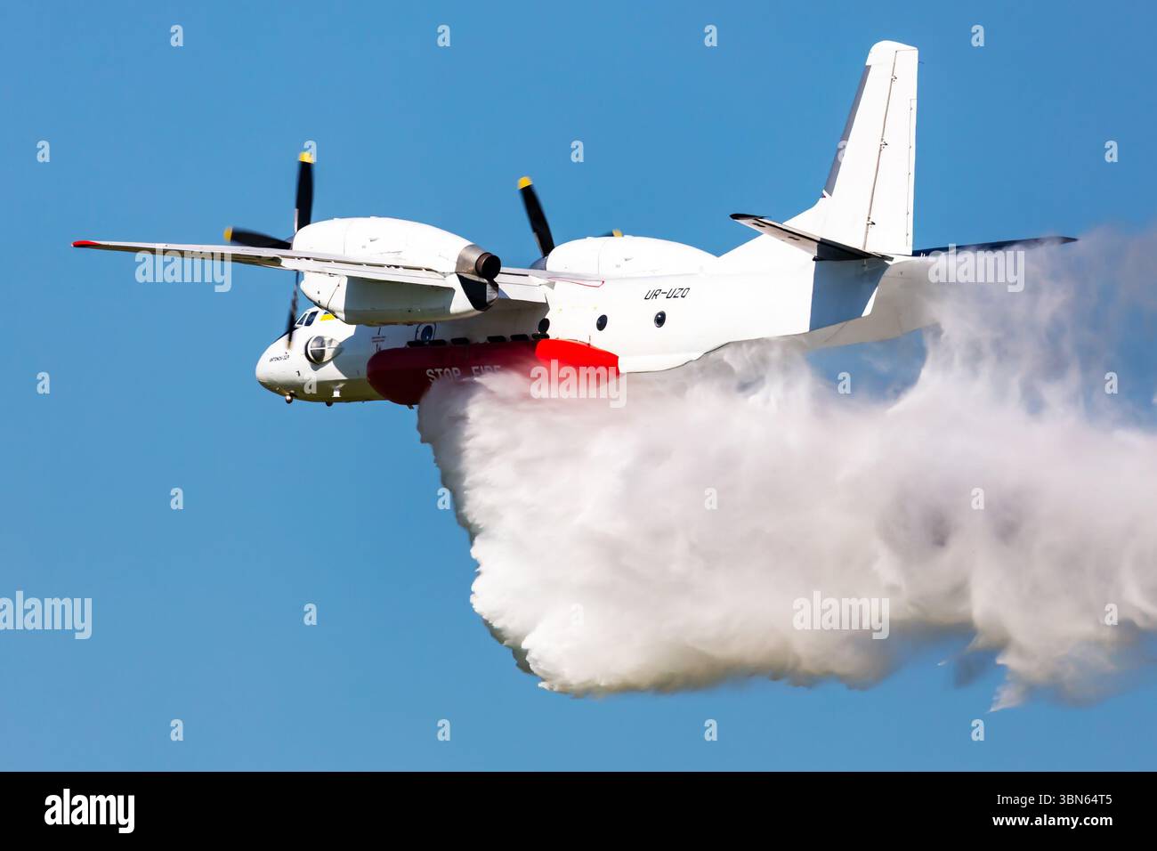 Piestany, Slovakia - June 14, 2025: XENA Antonov An-32 firefighting ...