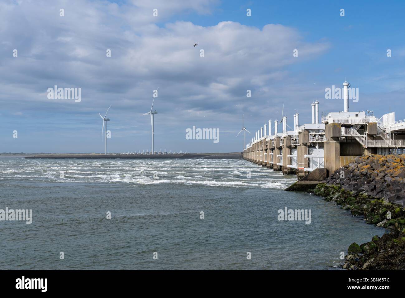 The Oosterscheldekering (Eastern Scheldt storm surge barrier) of the ...