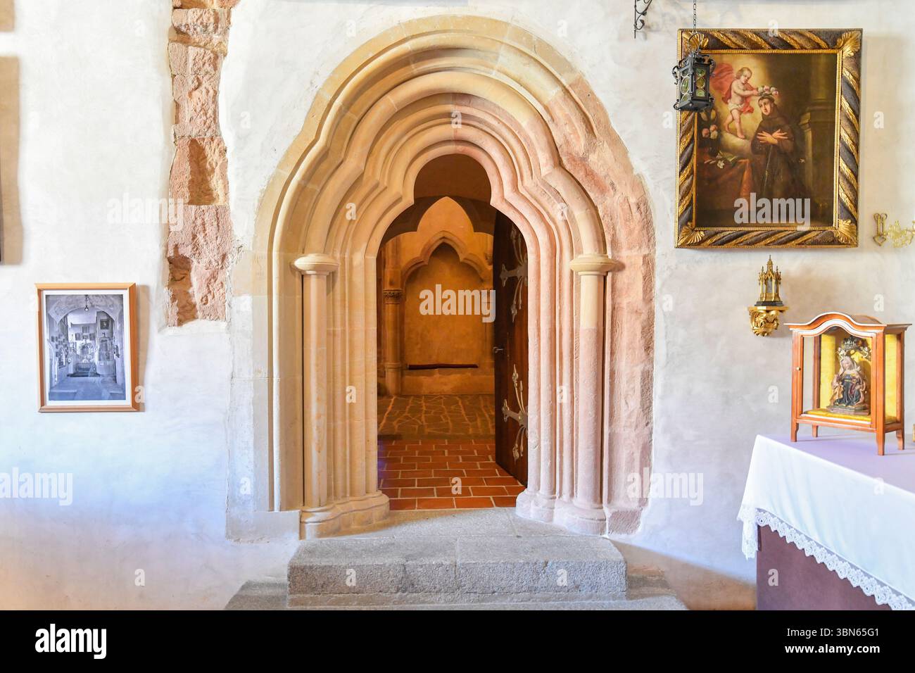 The restored castle chapel of the Holy Trinity in the National Cultural ...
