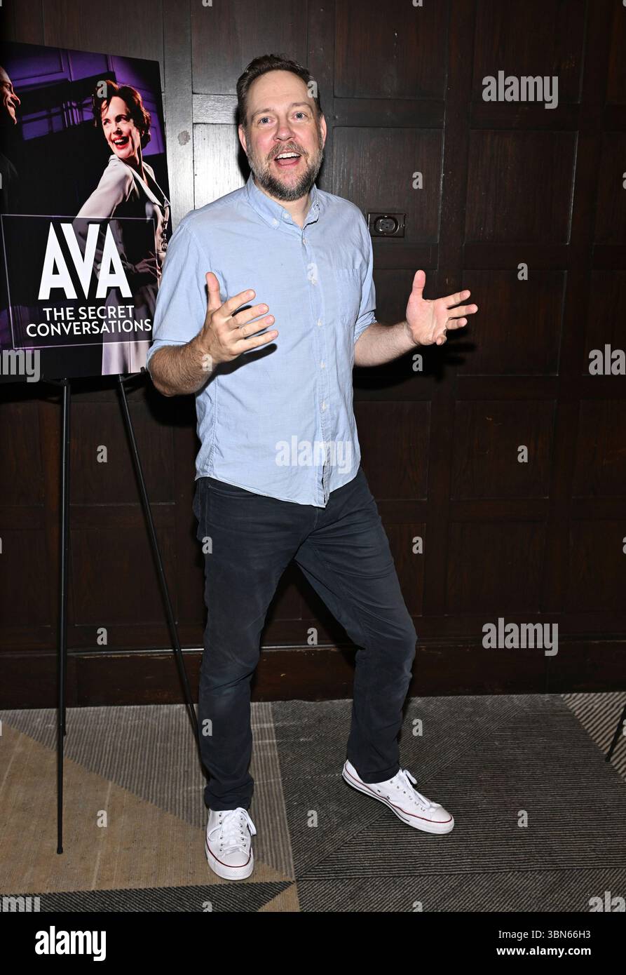 Director Moritz von Stuelpnagel poses during an "Ava: The Secret Conversations" Off-Broadway ...