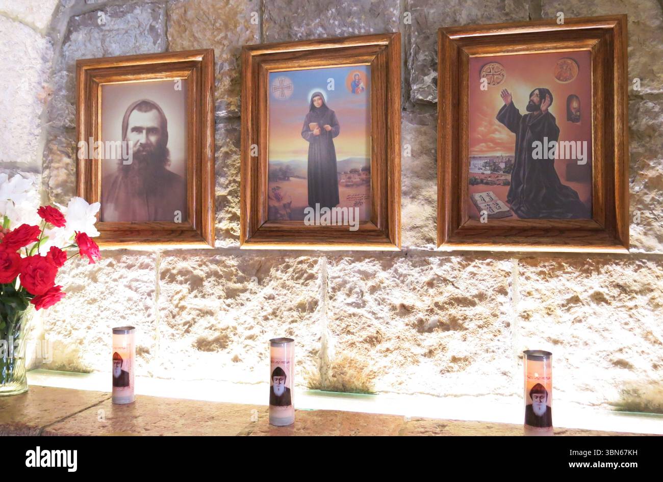 A shot of Mar Maroun convent, Annaya, Lebanon, June 29 2025. In the ...