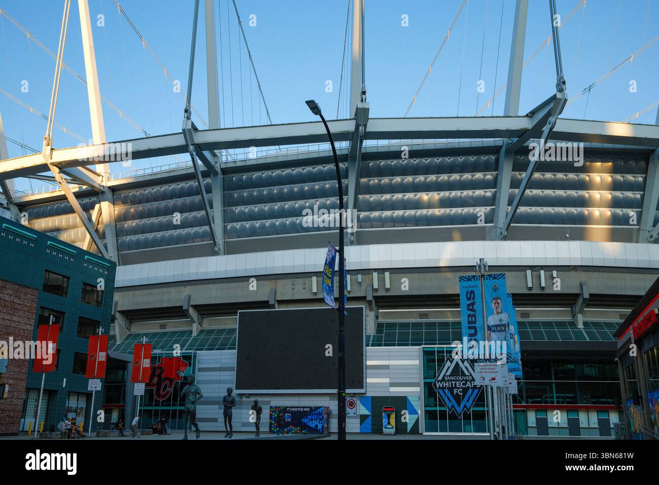 Terry Fox Plaza, with the 4 Terry Fox bronze statues by artist Douglas ...