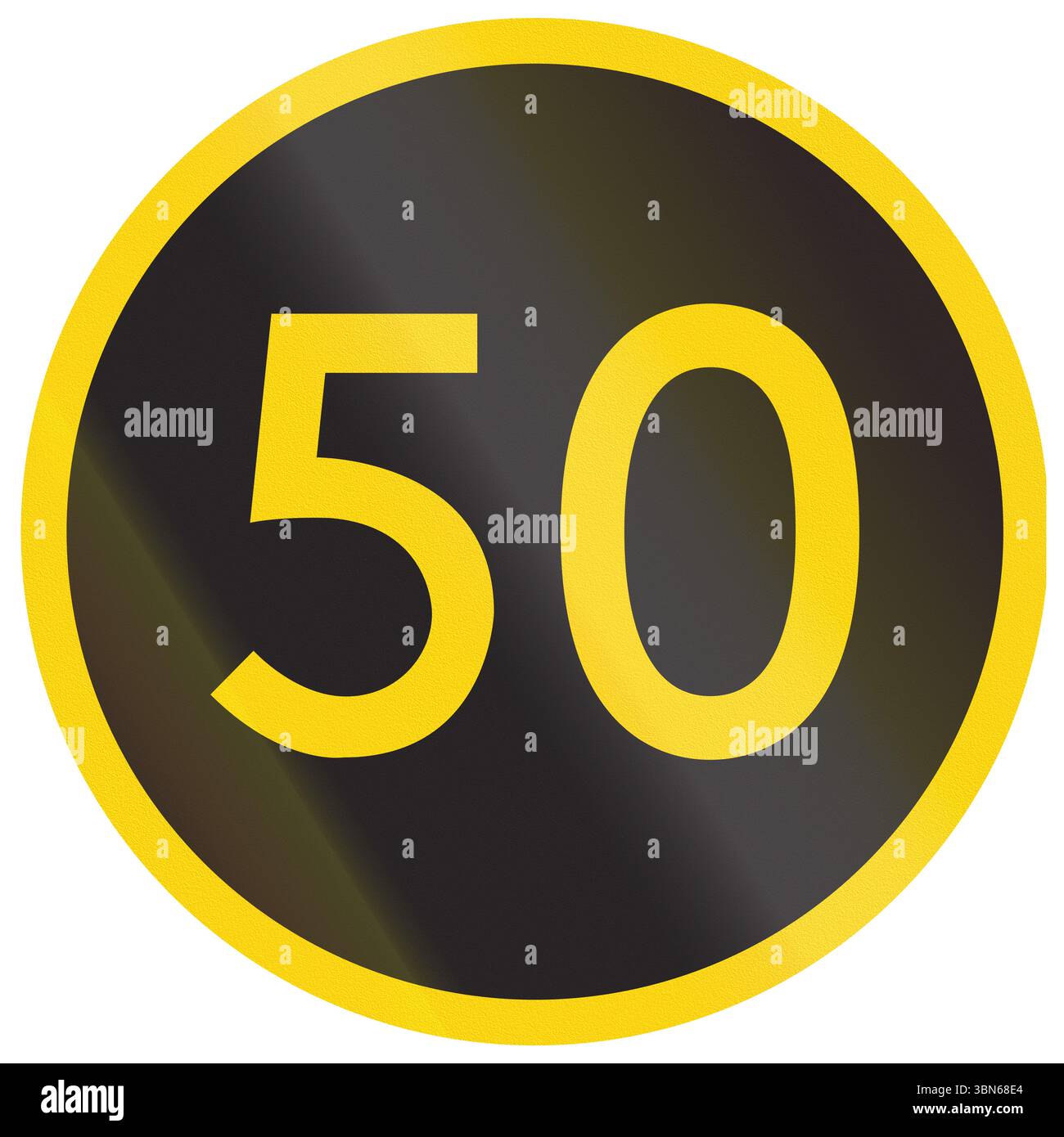 Historic railway speed limit sign in the UK - 50 mph Stock Photo - Alamy