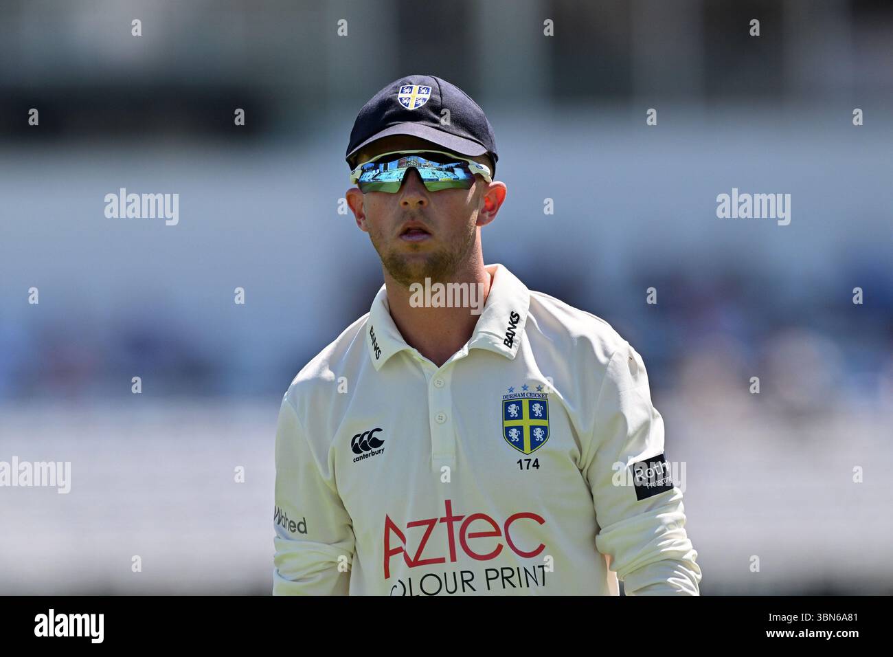 London, England, 30th June, 2025: George Drissell of Durham during the ...
