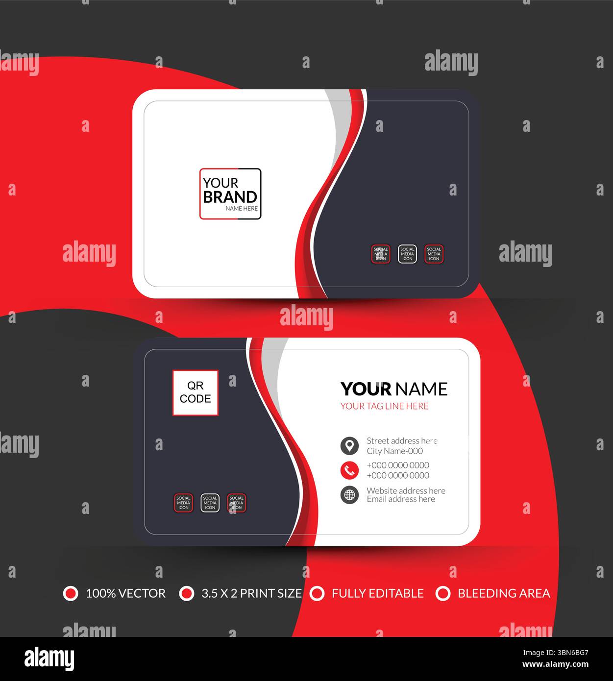 Stylish card layout Stock Vector Images - Alamy