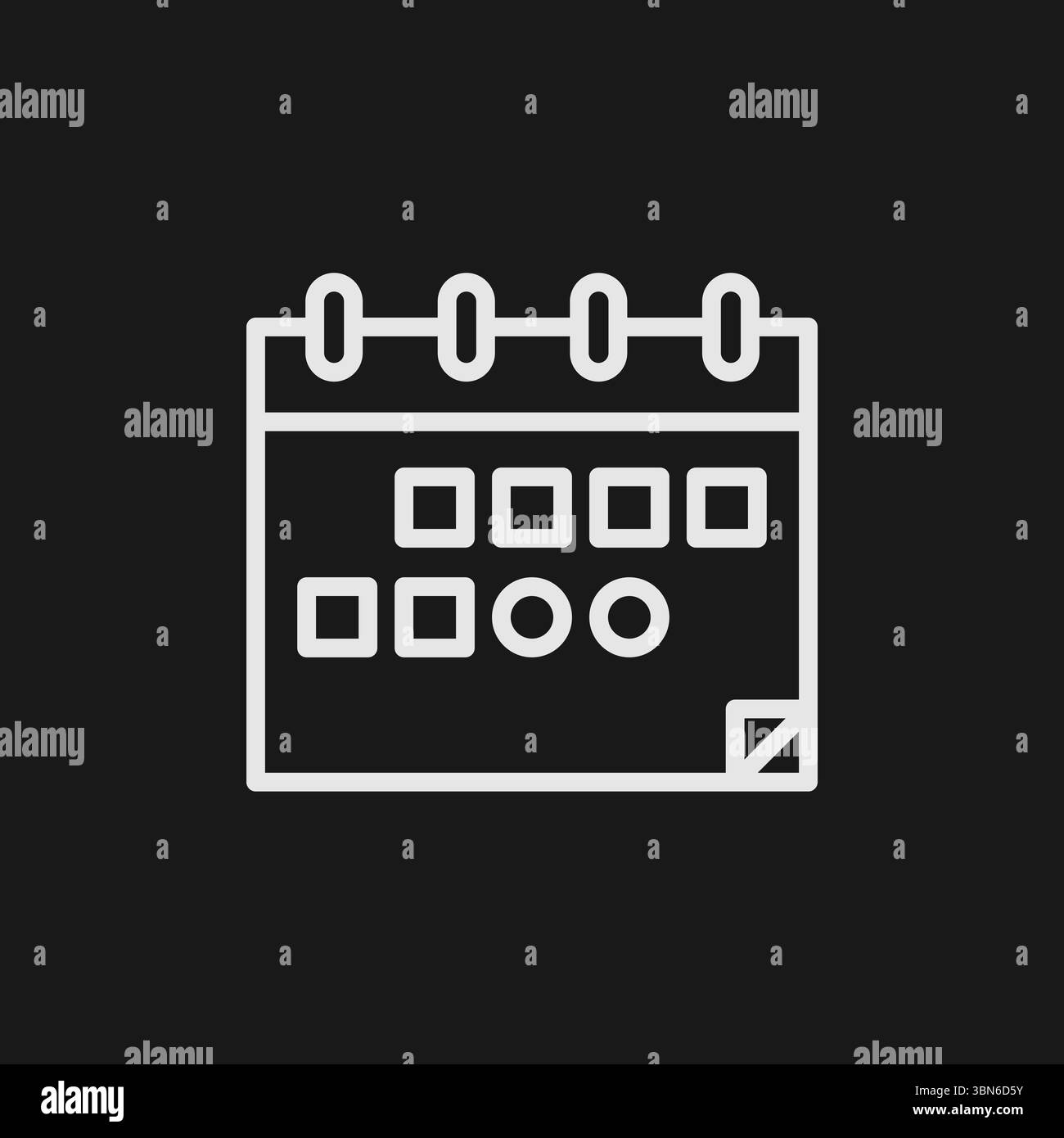 Monthly Calendar and Event Planner Icon for Scheduling Appointments and ...