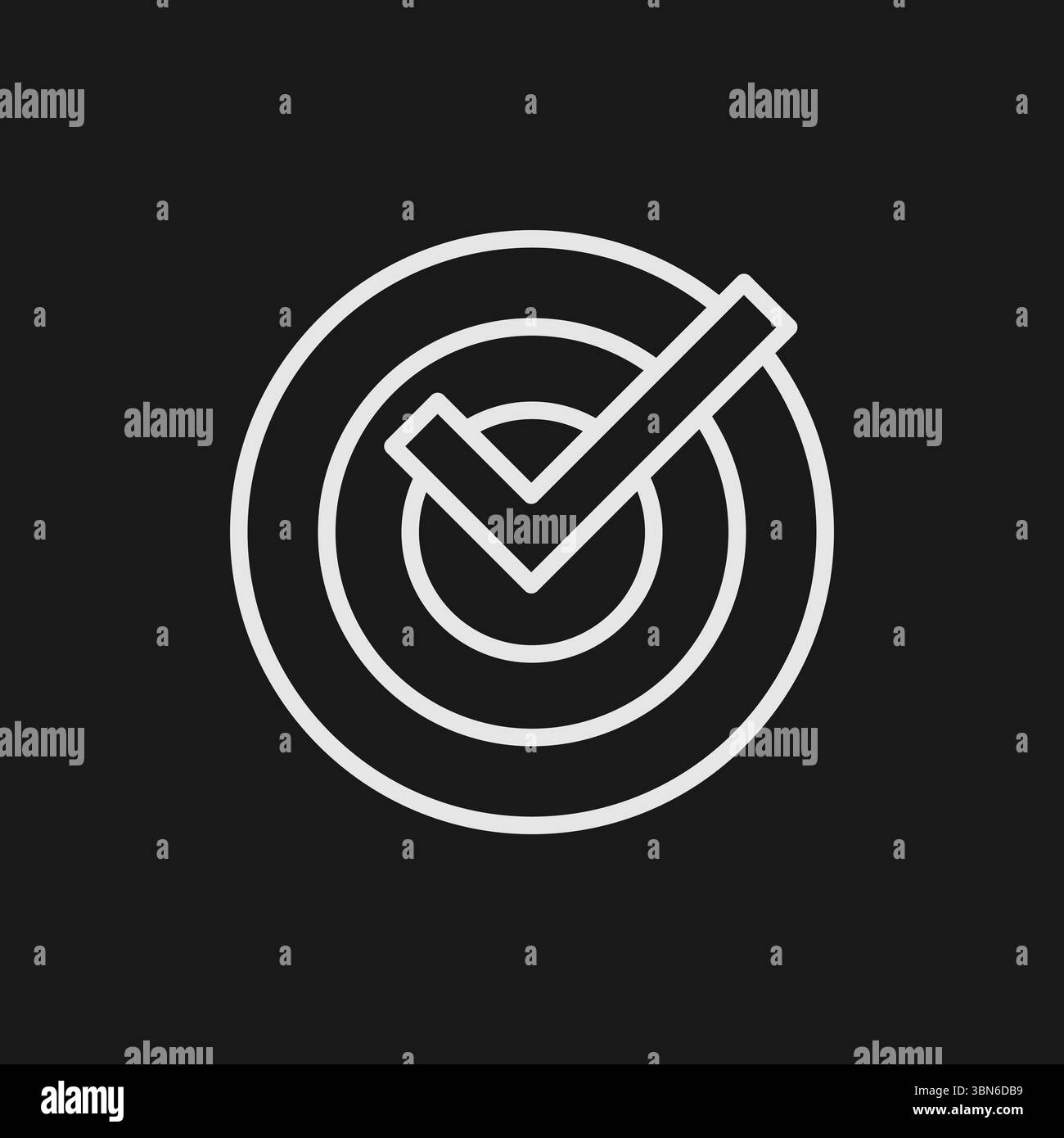 Tick bullseye Stock Vector Images - Alamy