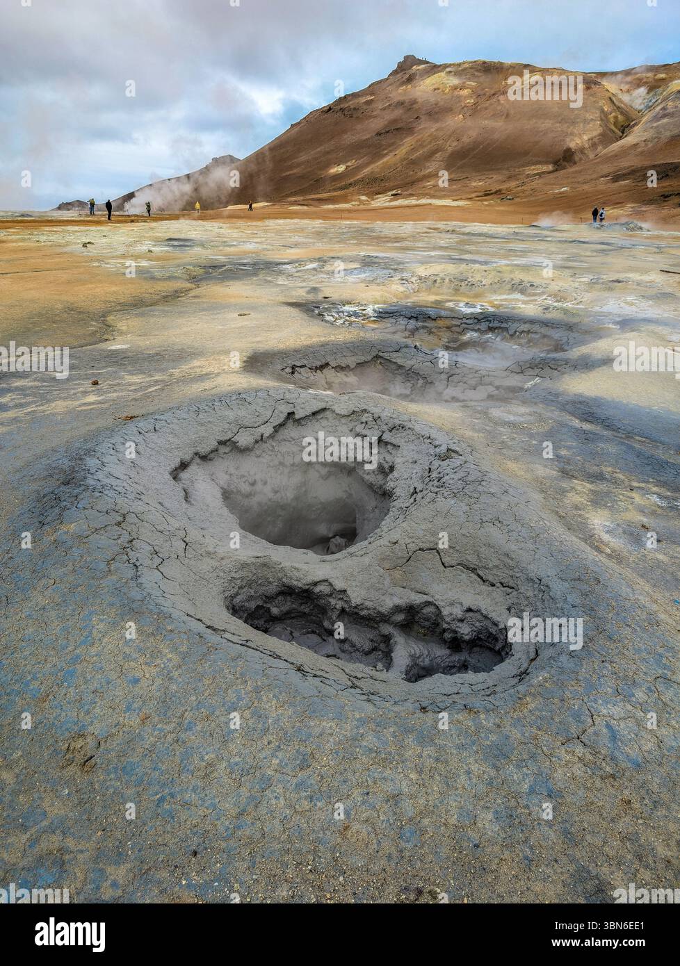 Boiling Mud Pits In Hverir, north Iceland Stock Photo - Alamy