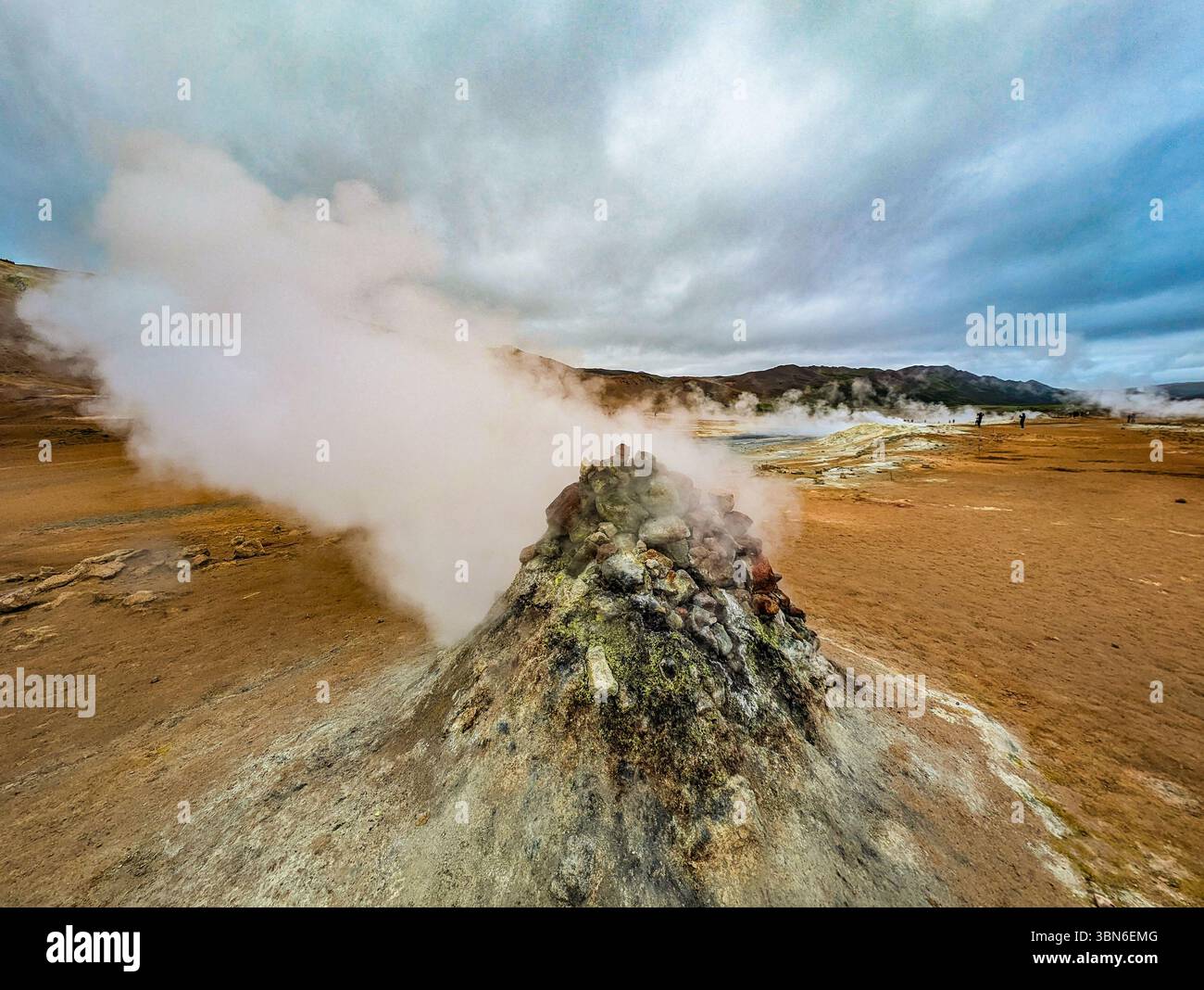 Boiling Mud Pits In Hverir, north Iceland Stock Photo - Alamy