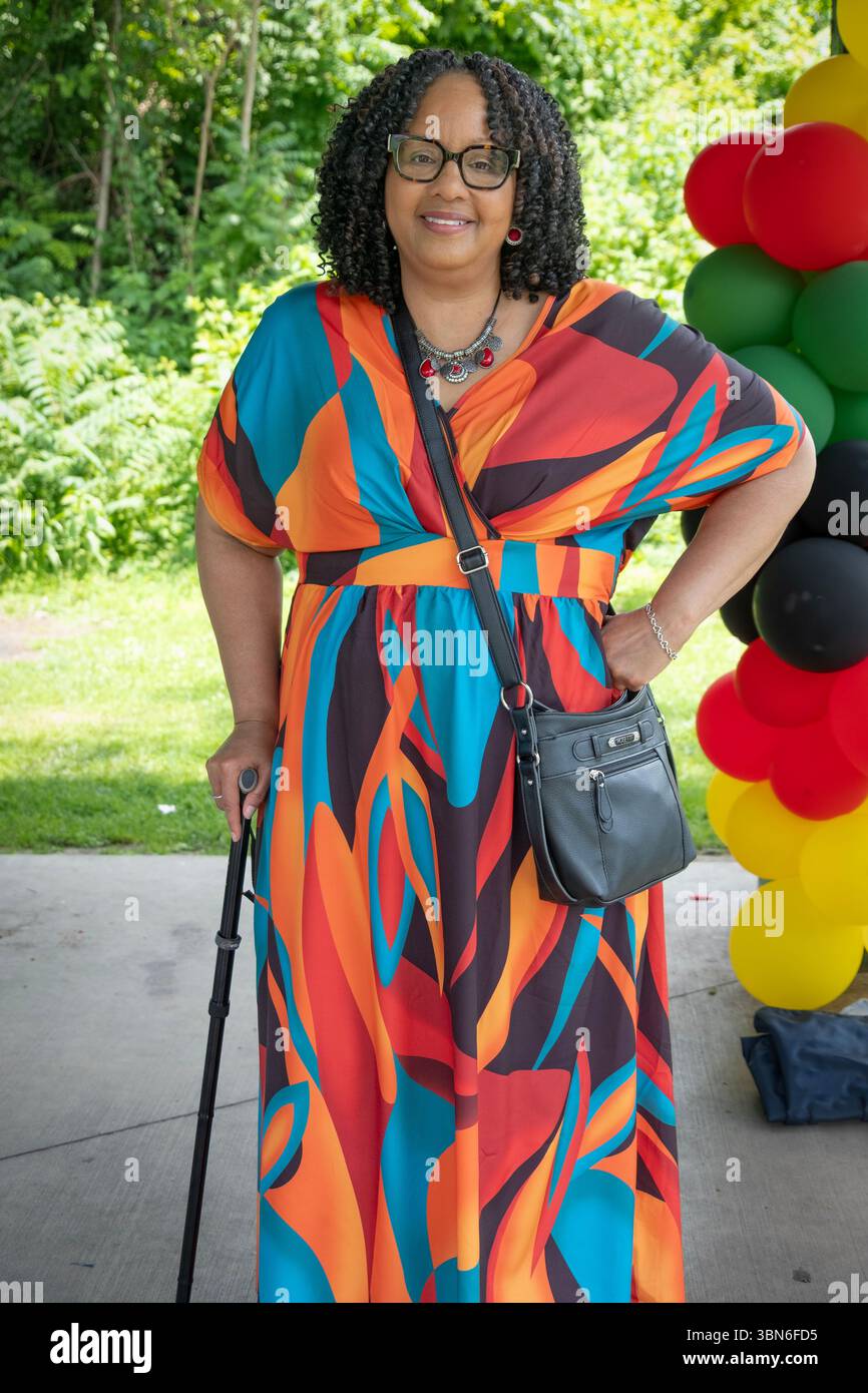 Portrait of Yvonne Flowers, the mayor of Poughkeepsie in Dutchess ...