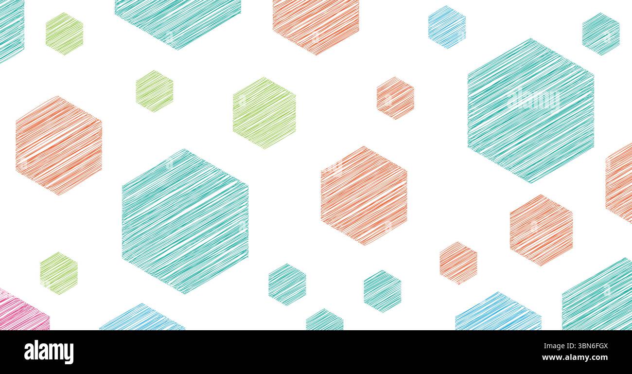 Seamless hexagon colors wallpaper hi-res stock photography and images ...