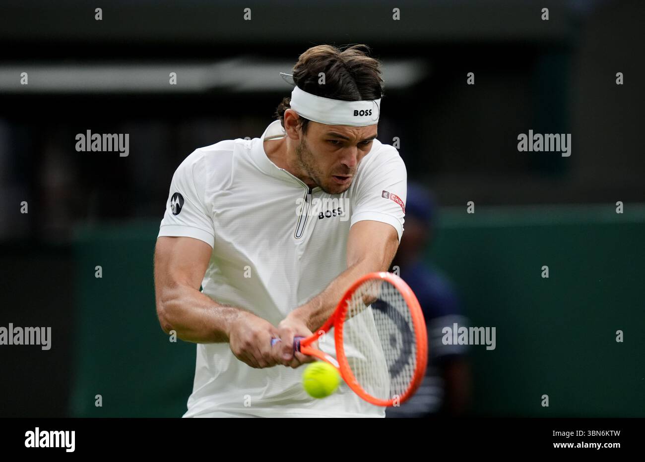 Taylor Fritz during his match against Giovanni Mpetshi Perricard on day ...